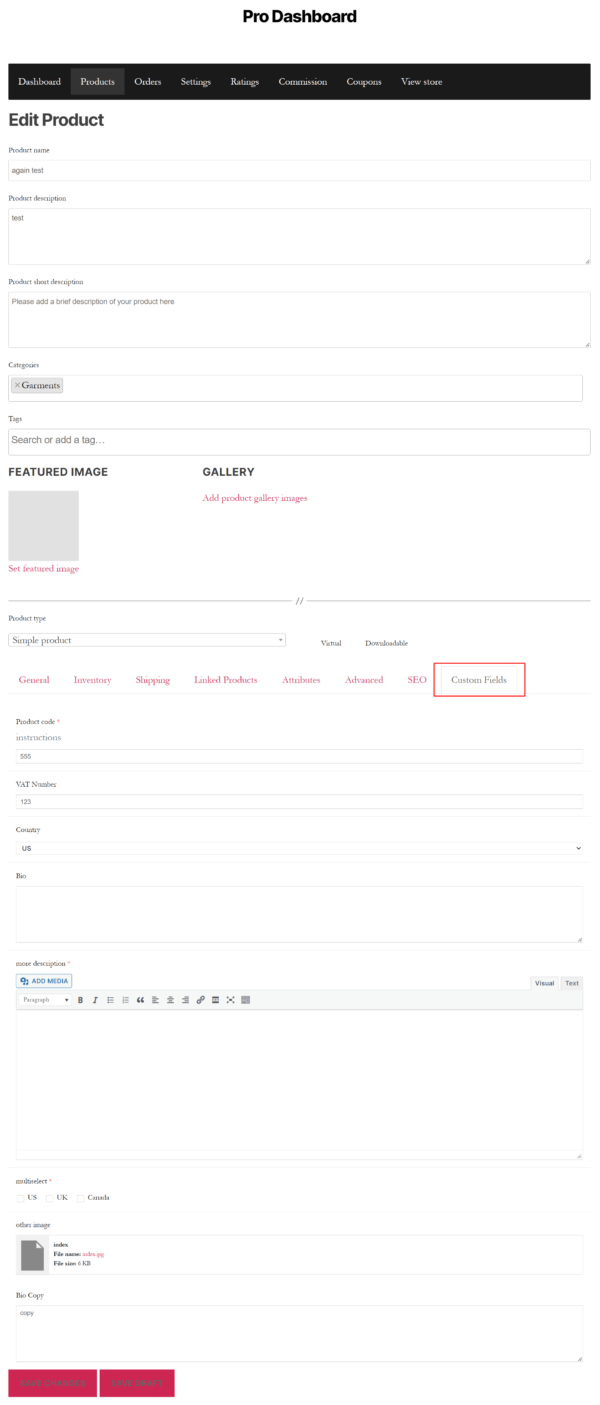 Enhance WC MultiVendor Marketplace with ACF Fields - KrazyPlugins